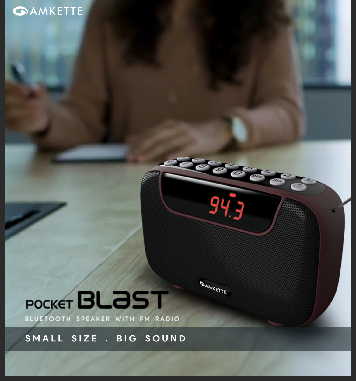 Pocket Blast Bluetooth With FM – Amkette