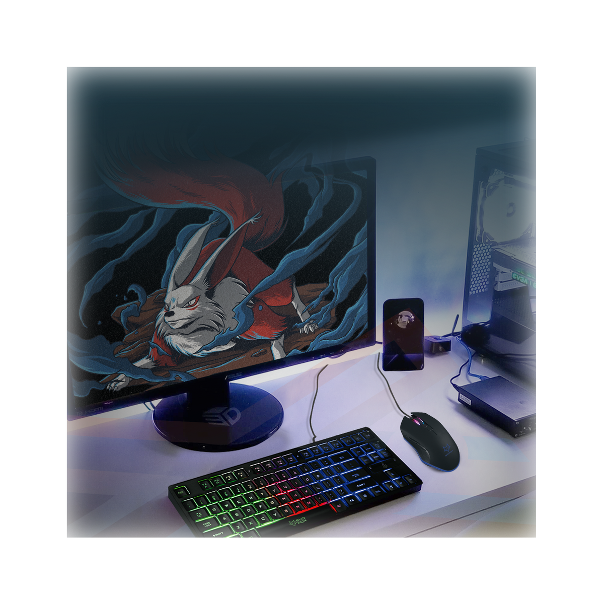 Buy Amkette Evofox X Team Gaming Keybaord And Mouse (Black) - Computech ...