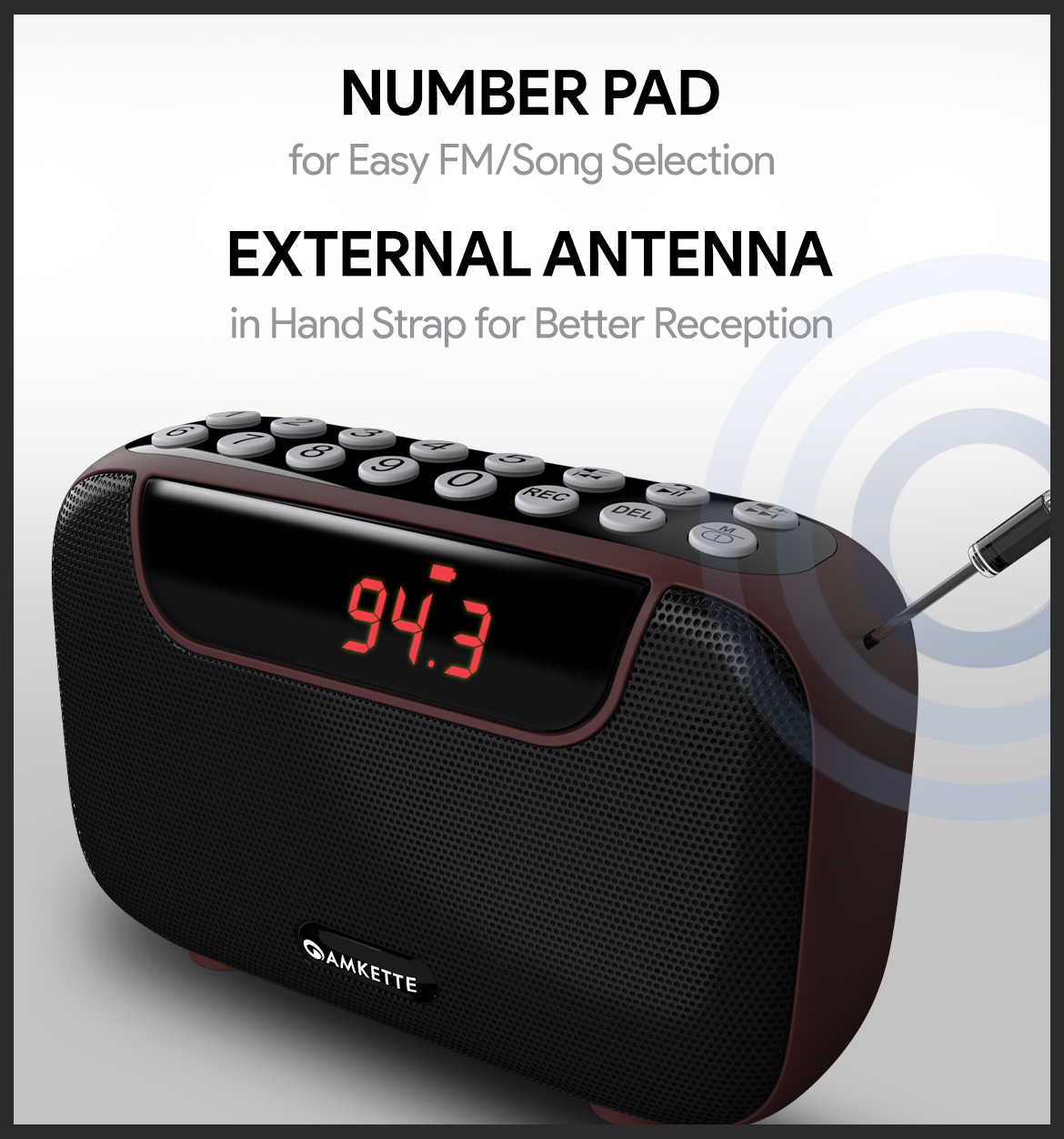 Pocket Blast Bluetooth With FM – Amkette