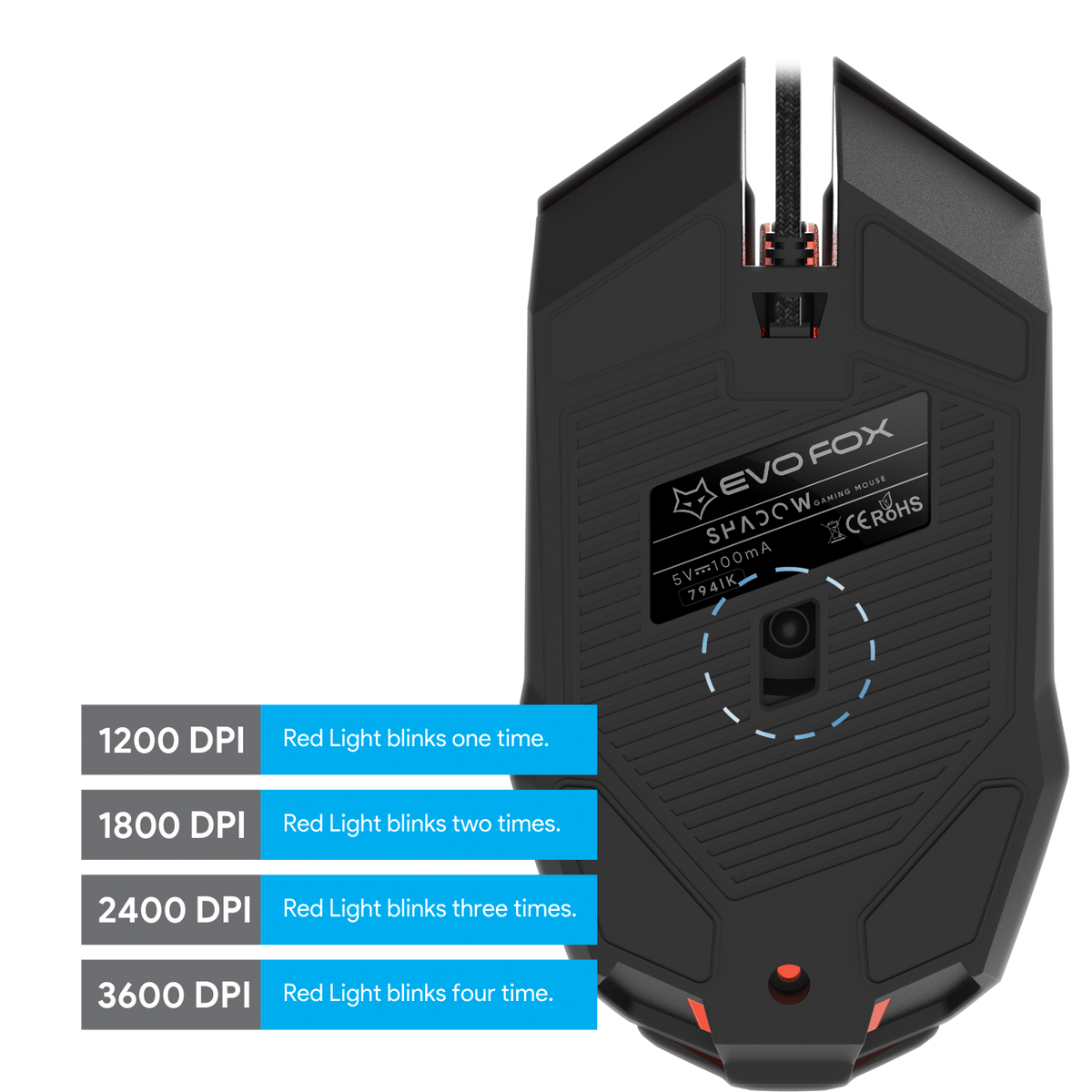 EvoFox Shadow Gaming Mouse – Amkette