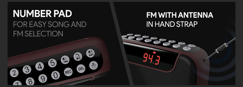 Pocket Blast FM Radio with Bluetooth – Amkette