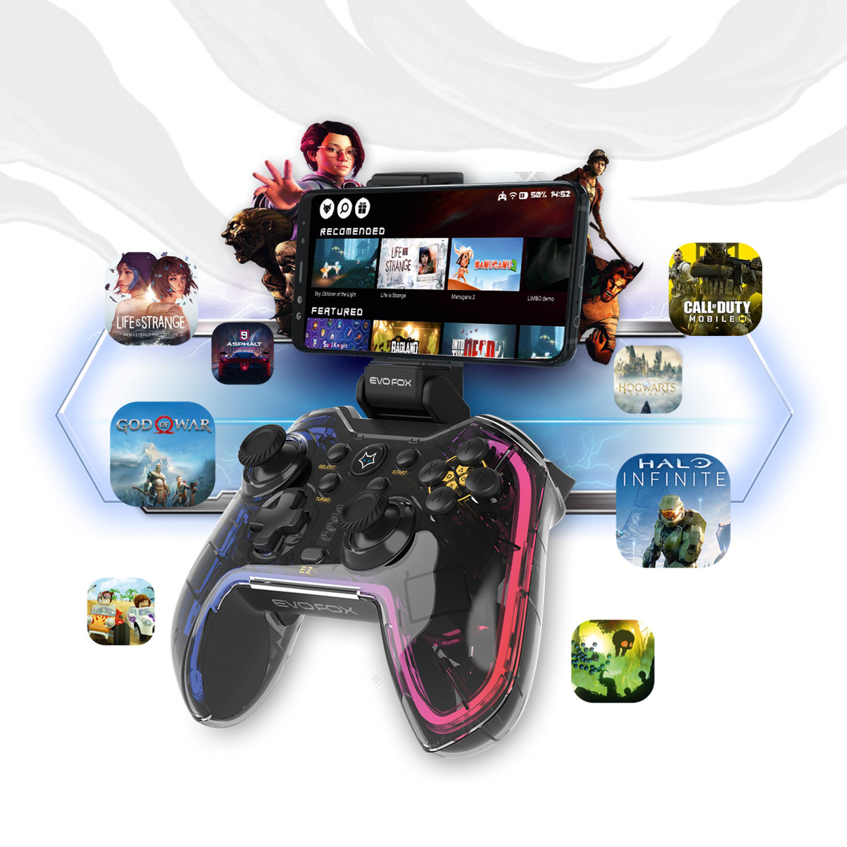 Evofox One Universal Wireless Controller Amkette