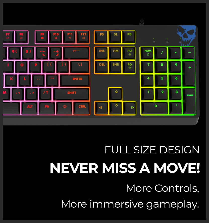 EvoFox Deathray RGB Gaming Keyboard – Amkette