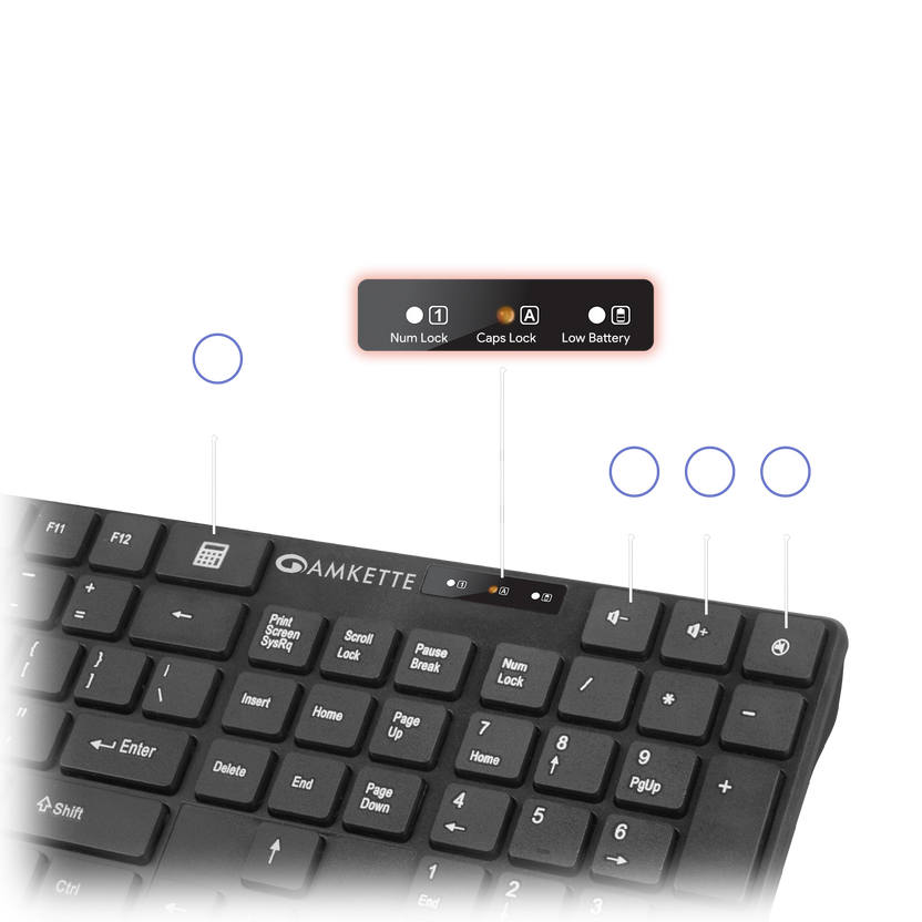 Primus V2 Wireless Keyboard and Mouse Combo – Amkette