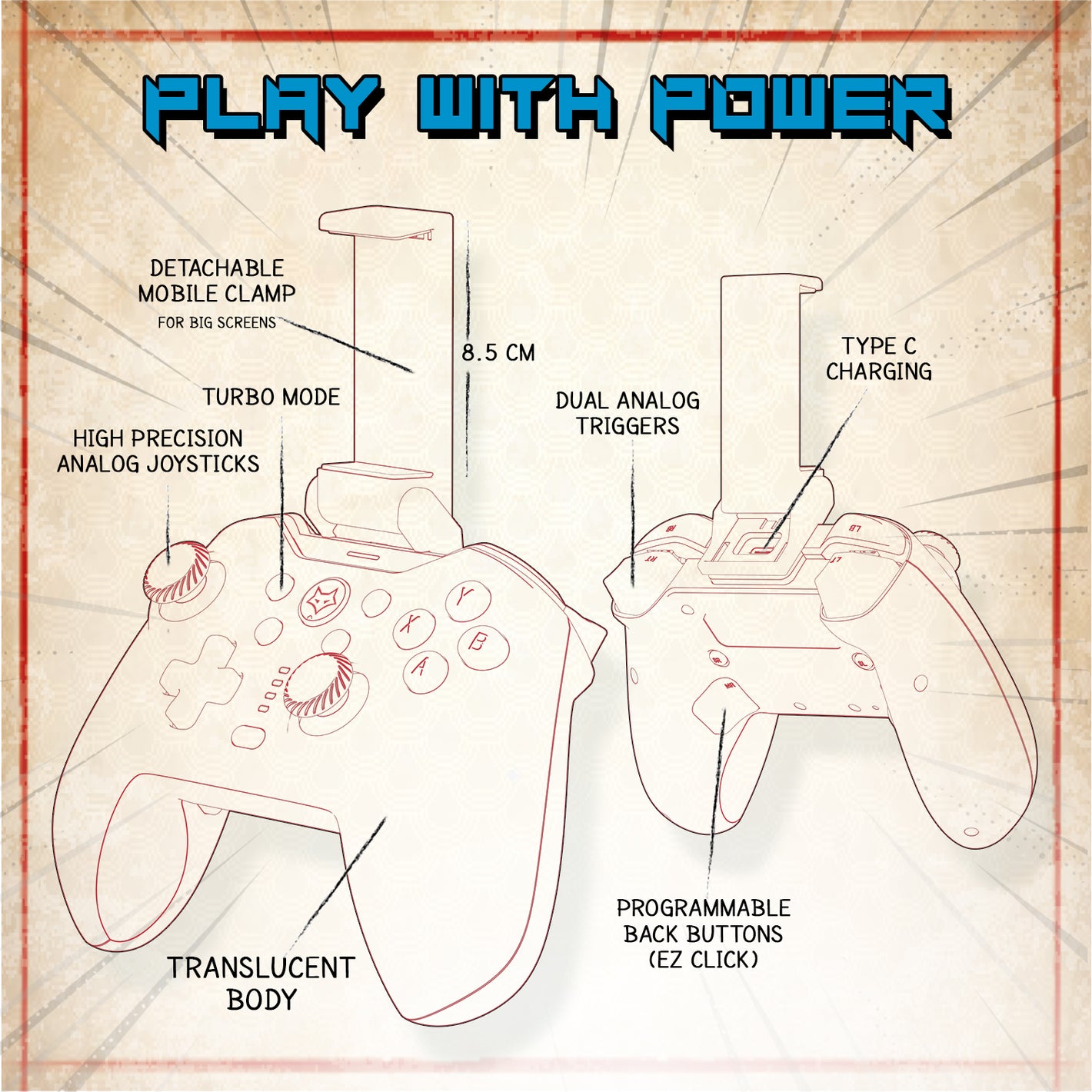 EvoFox Go Controller – Amkette