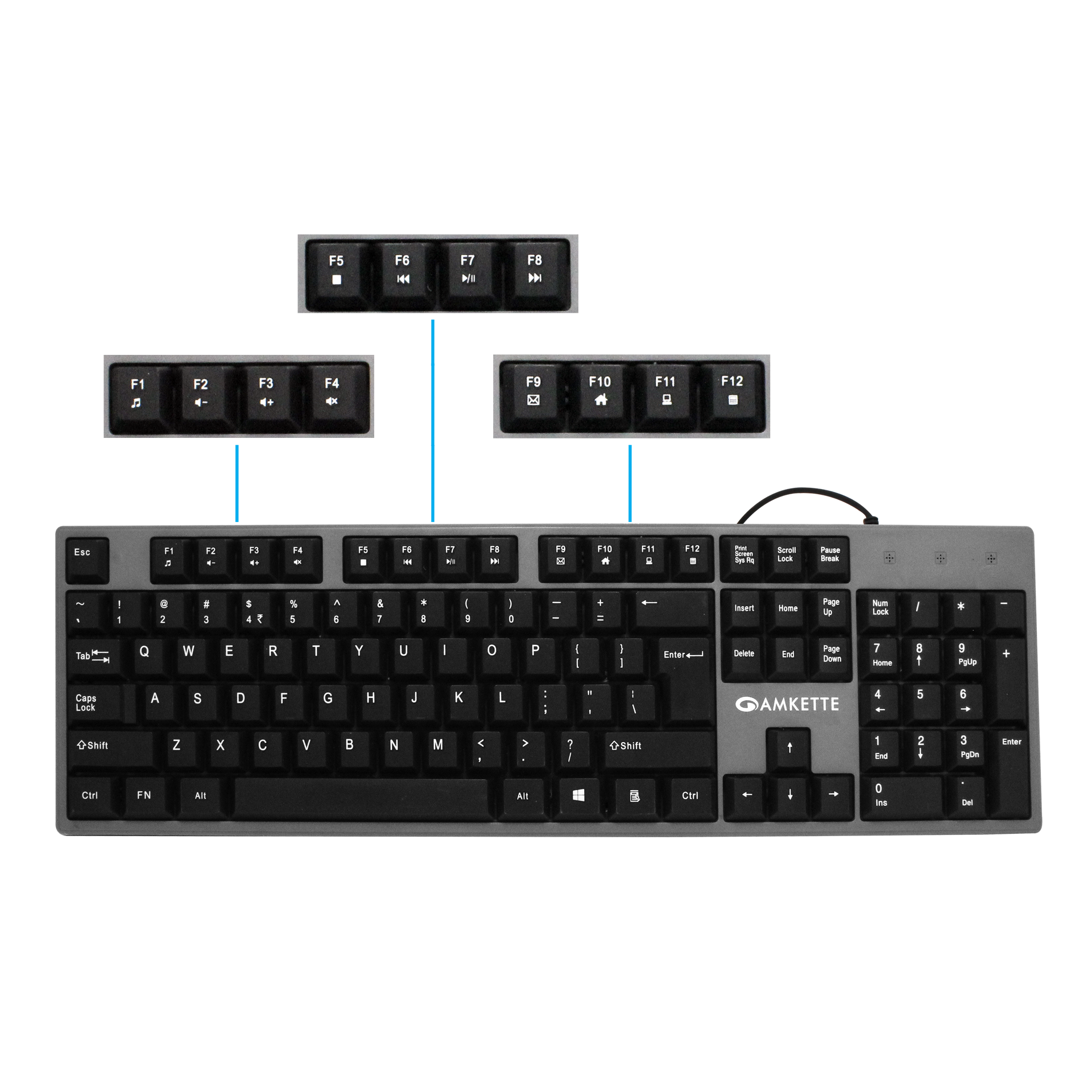 Lexus Neo Wired Keyboard – Amkette