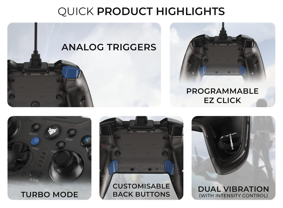 EvoFox Elite X Wired Gamepad for PC – Amkette