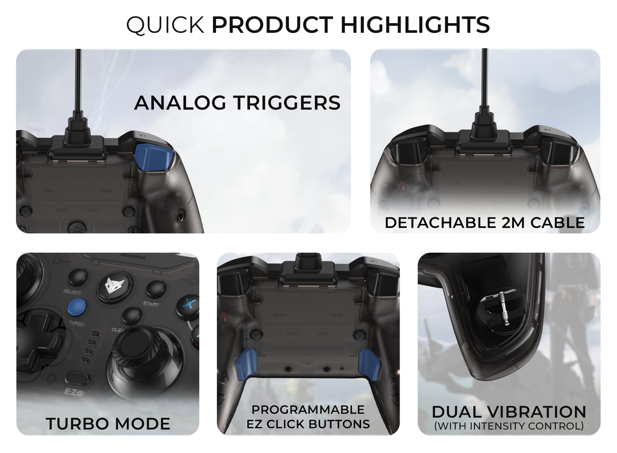 EvoFox Elite X Wired Gamepad for PC – Amkette