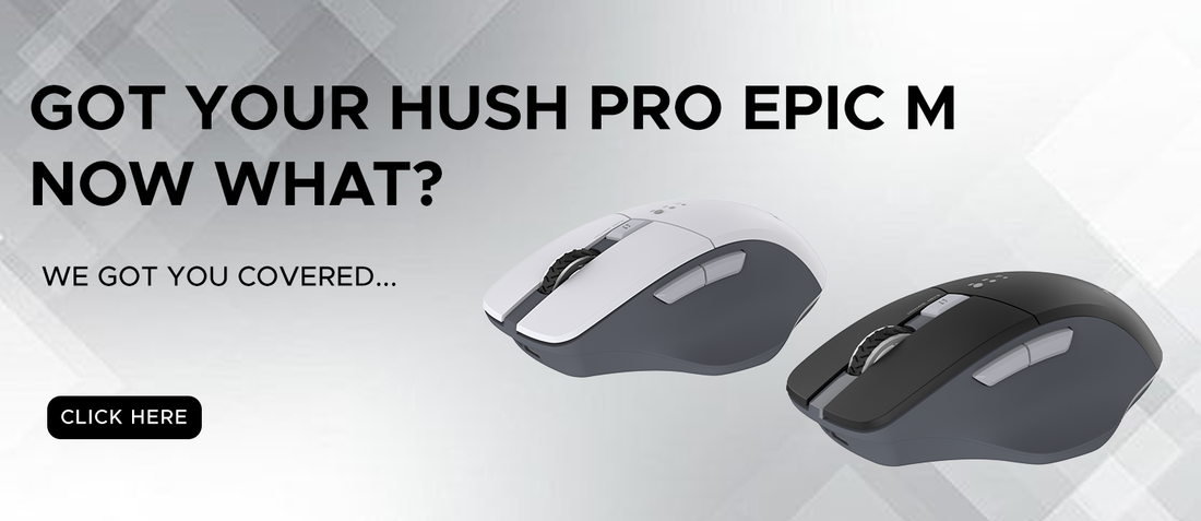 Hush Pro Epic M Wireless Mouse – Amkette
