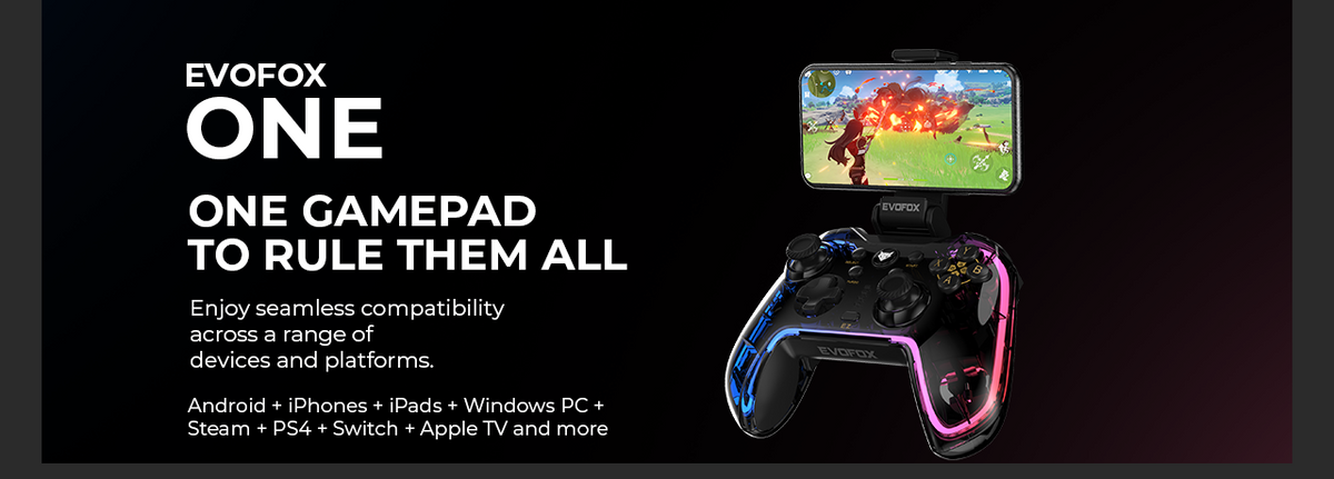 EvoFox One Universal Bluetooth Gamepad – Amkette