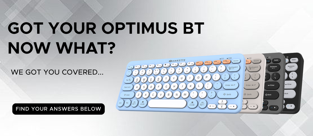 Optimus Bluetooth 4 In 1 Keyboard Help – Amkette