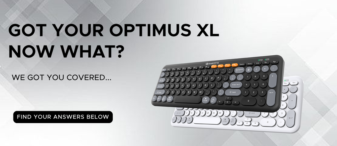 Optimus Bluetooth XL 4 In 1 Keyboard Help – Amkette