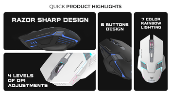 EvoFox Spectre USB Wired Gaming Mouse – Amkette