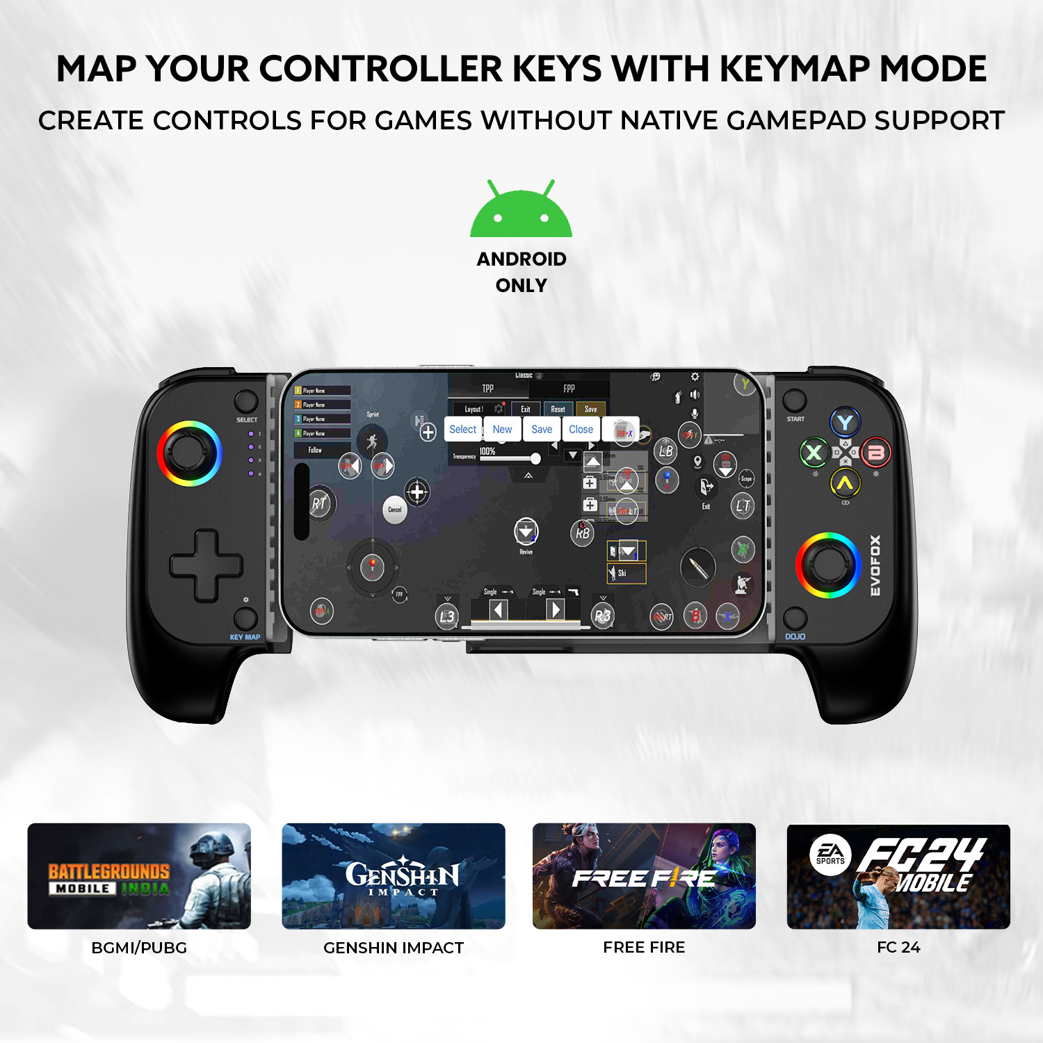 EvoFox Deck Smartphone Gamepad – Amkette